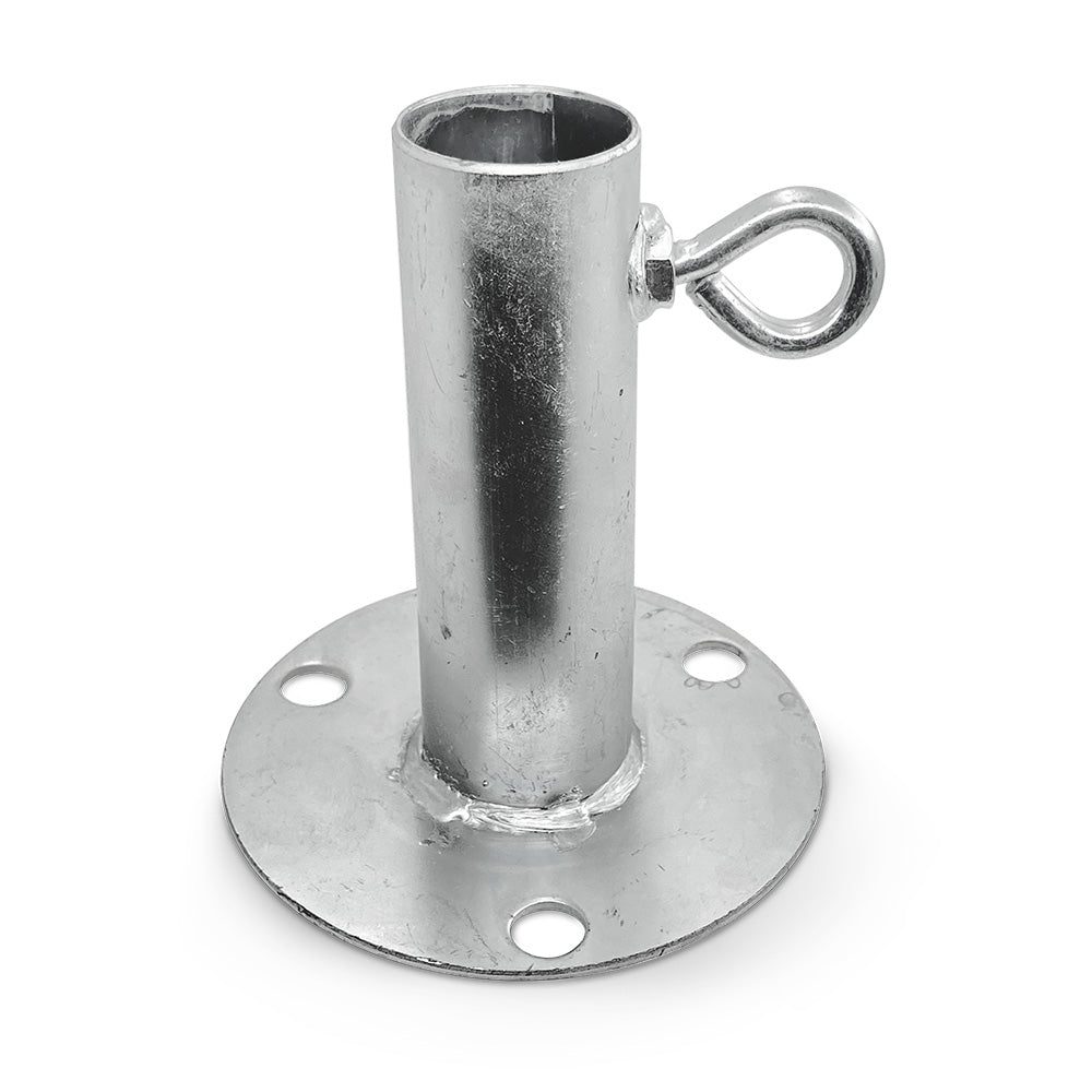 Balloon Arch Pole Kit withFlanges and Weights - Silver Rainbow