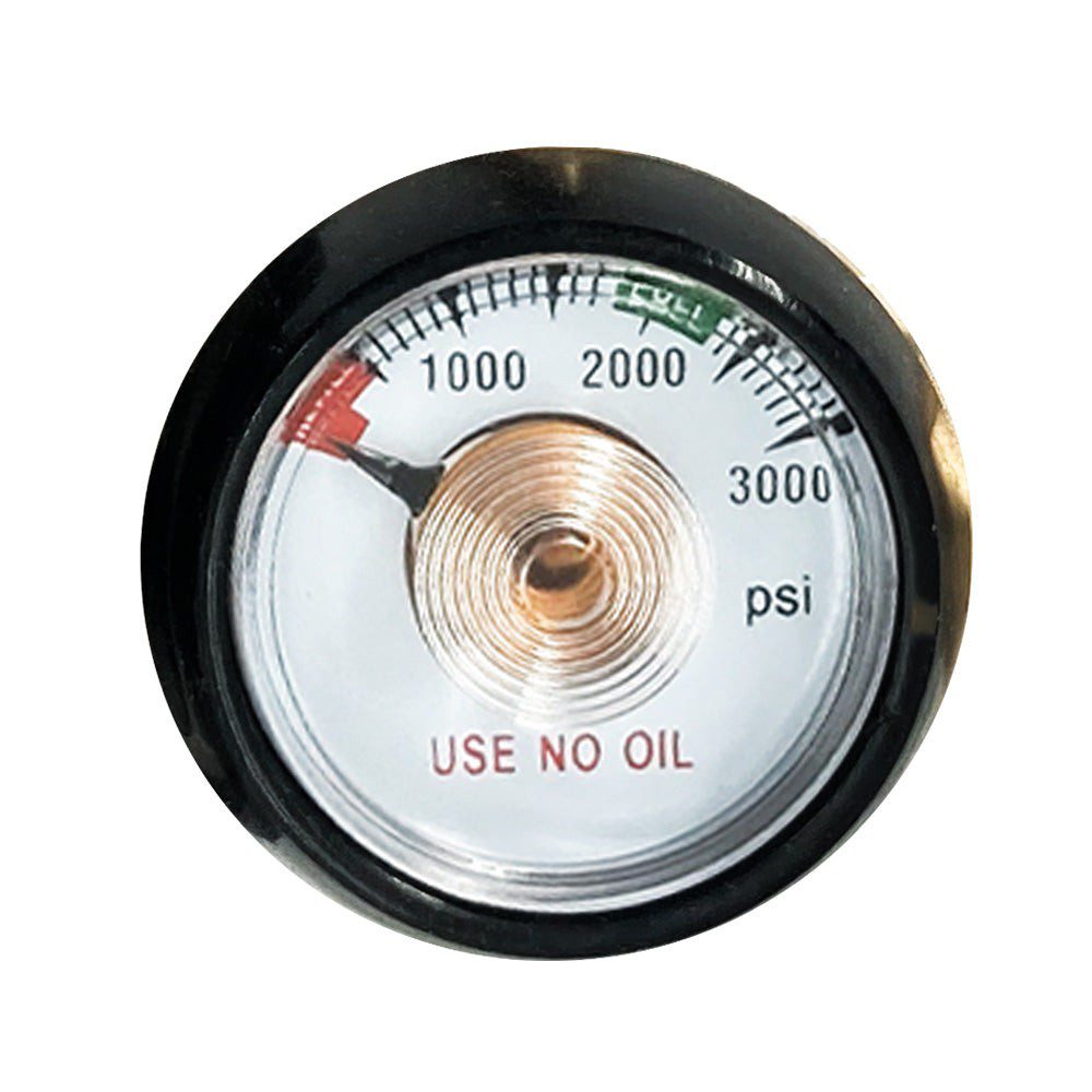 Balloon Inflator With UprightTilt Valve - Gauge - Silver Rainbow