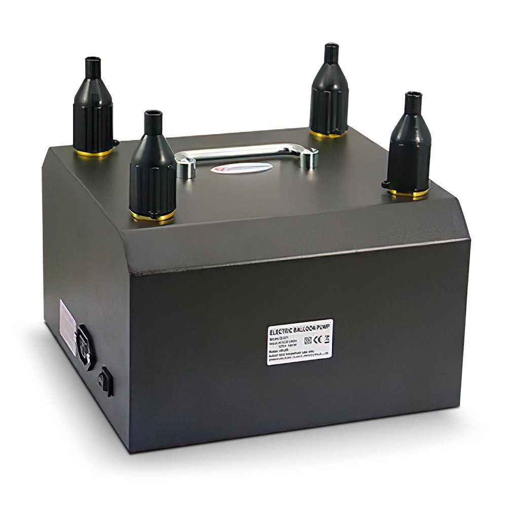 Balloon Inflator With UprightTilt Valve - Gauge - Silver Rainbow