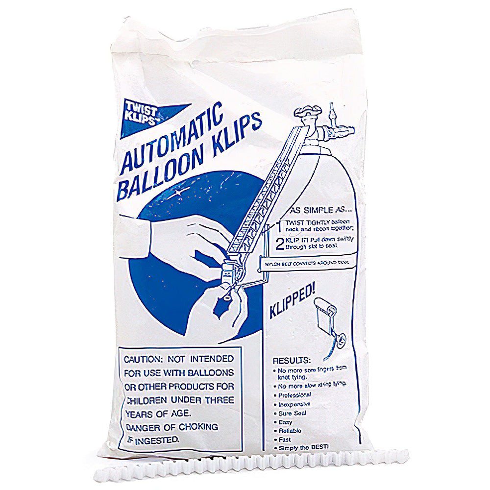 Klip 'N Seal™ Balloon Clips - 100/PK - Silver Rainbow