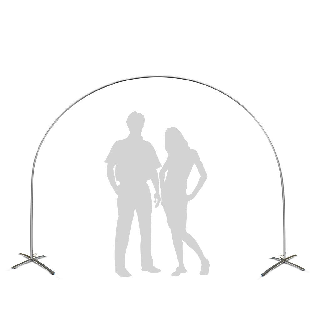 Star Arch Frame Kit - 11ft H X 11ft W - Silver Rainbow