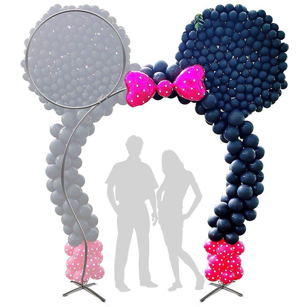 Star Arch Frame Kit - 11ft H X 11ft W - Silver Rainbow